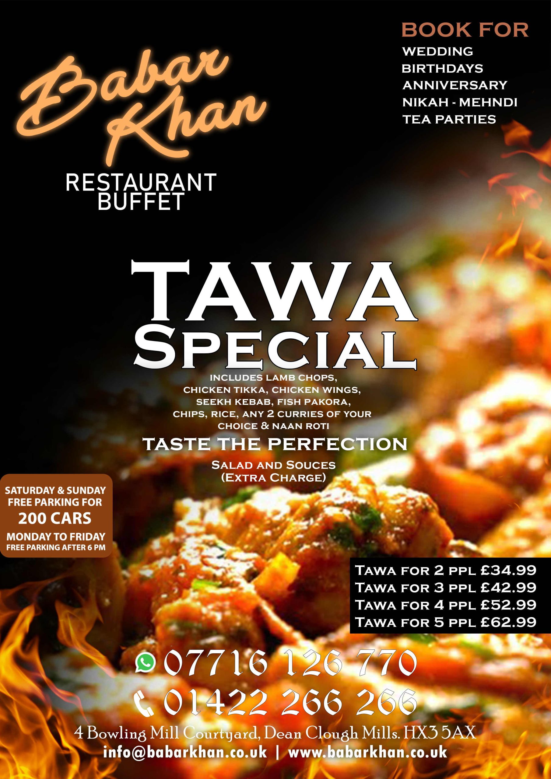 Our Menu – Babar Khan Restaurant