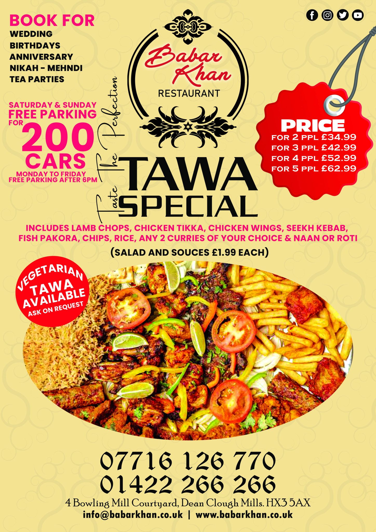 Our Menu – Babar Khan Restaurant